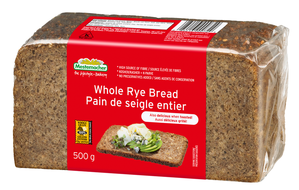 Whole Rye Bread 500 g – Mestemacher