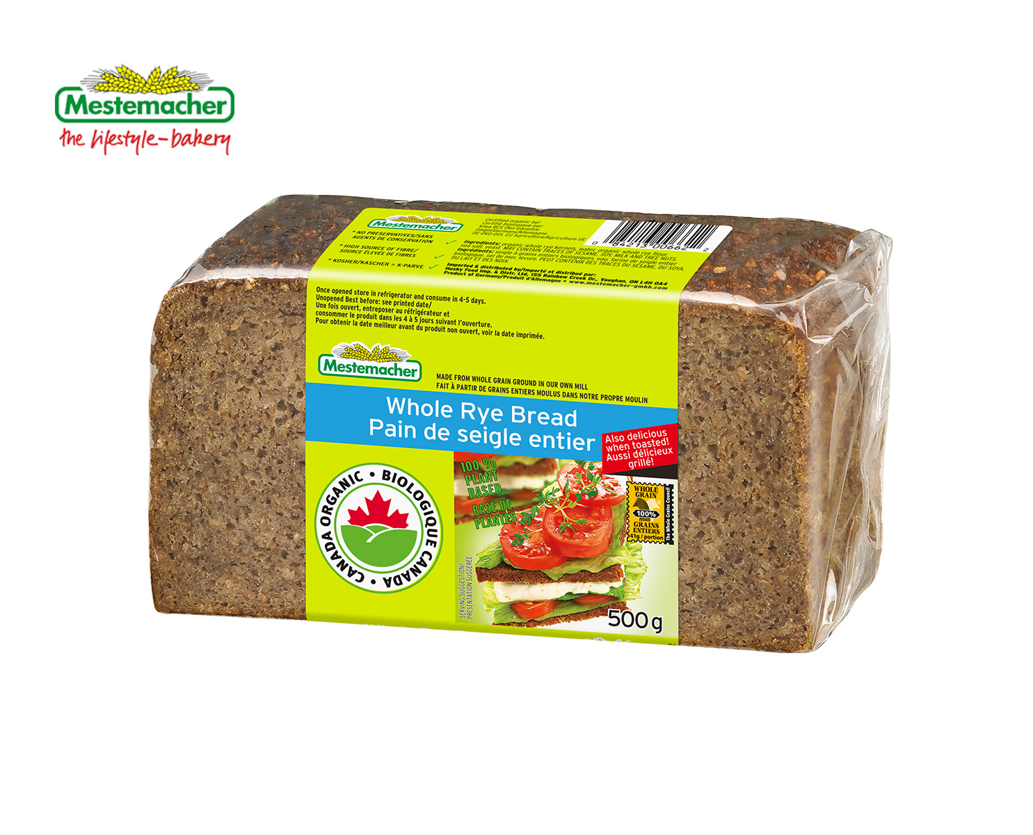 Whole Rye Bread / Pain de seigle entier – Mestemacher